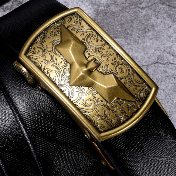 Accessories | New Batman Bat Belt Buckle And Black Leather Belt | Poshmark